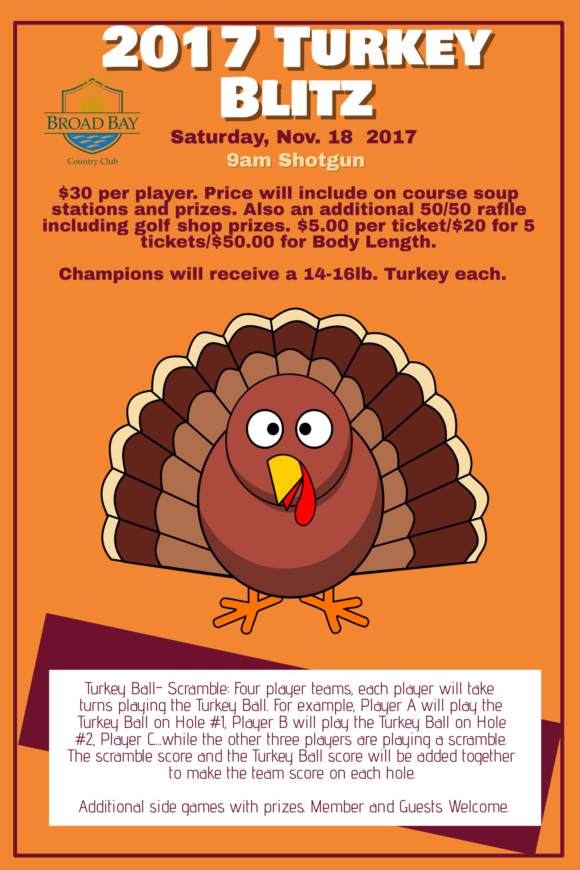 Turkey Shootout | Broad Bay Country Club | 2017-11-18